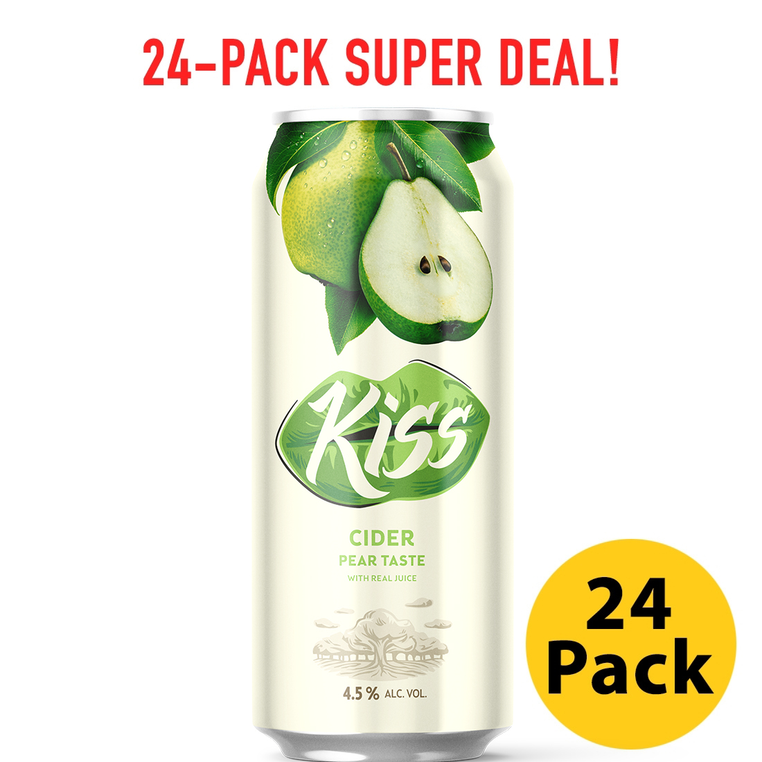 Kiss Cider Pear - 4.5% Alc 500ml. Euro Liquor | Buy alcohol online ...